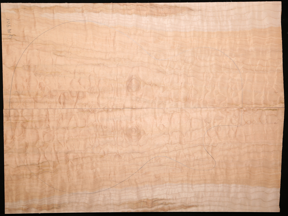 Bookmatched Guitar Tonewood Top Sets, Curly Maple, Quilted Maple, Koa