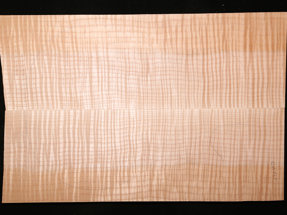 Bookmatched Guitar Tonewood Top Sets, Curly Maple, Quilted Maple, Koa