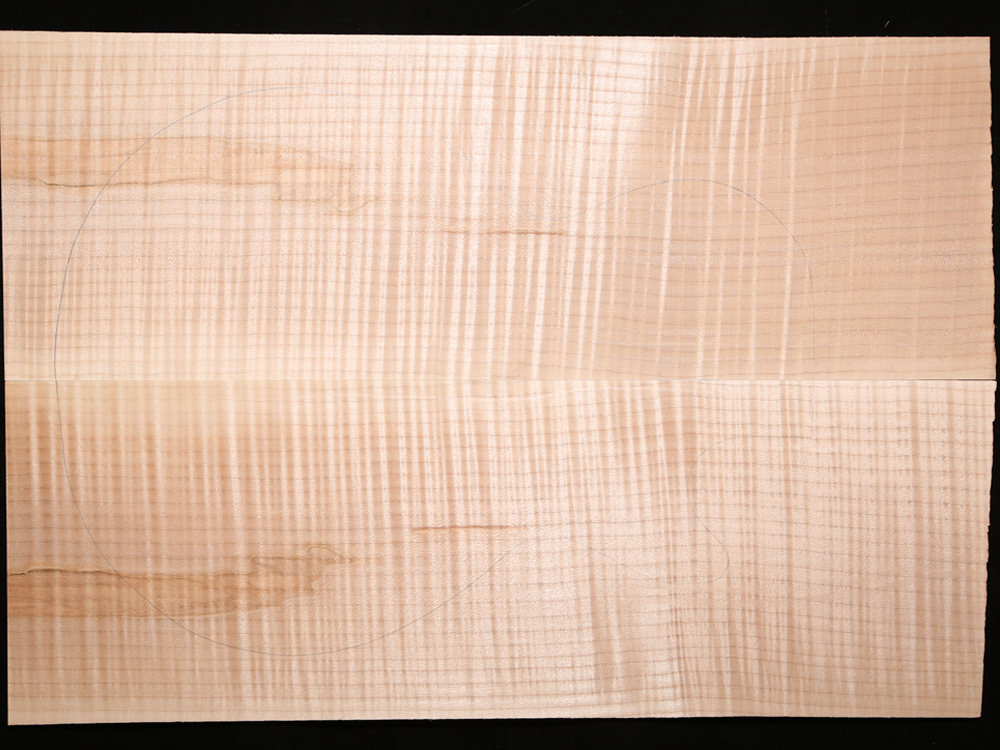 Bookmatched Guitar Tonewood Top Sets, Curly Maple, Quilted Maple, Koa