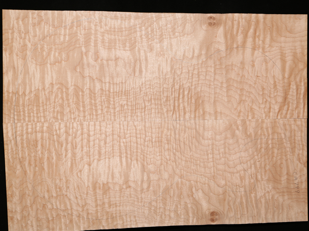 Bookmatched Guitar Tonewood Top Sets, Curly Maple, Quilted Maple, Koa