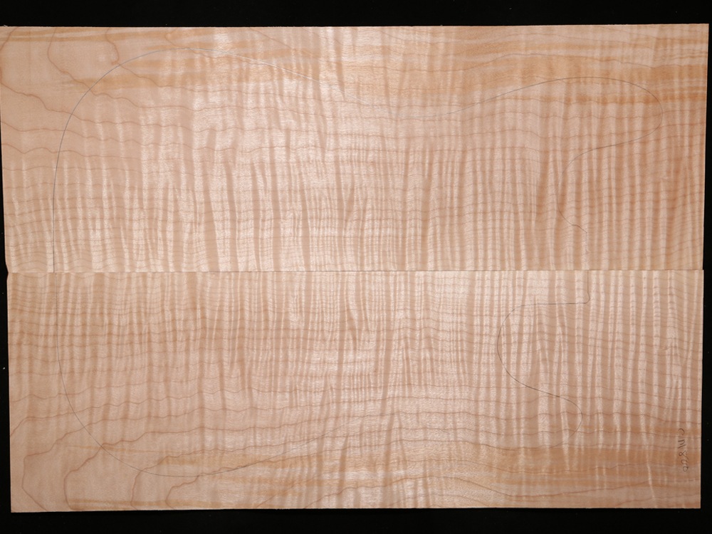Bookmatched Guitar Tonewood Top Sets, Curly Maple, Quilted Maple, Koa