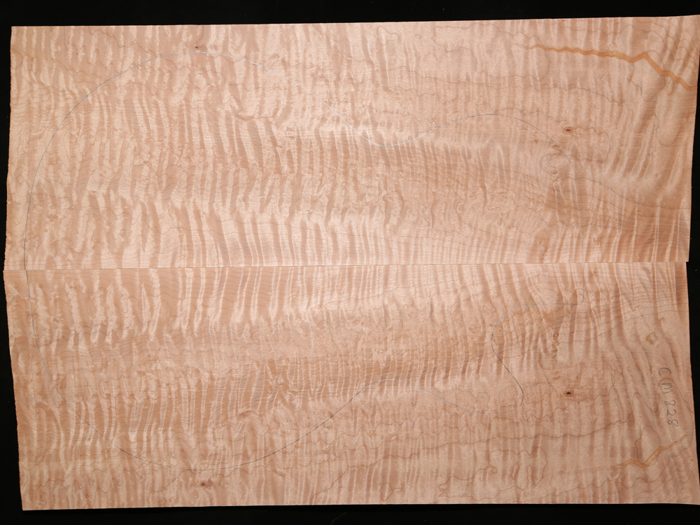 Bookmatched Guitar Tonewood Top Sets, Curly Maple, Quilted Maple, Koa