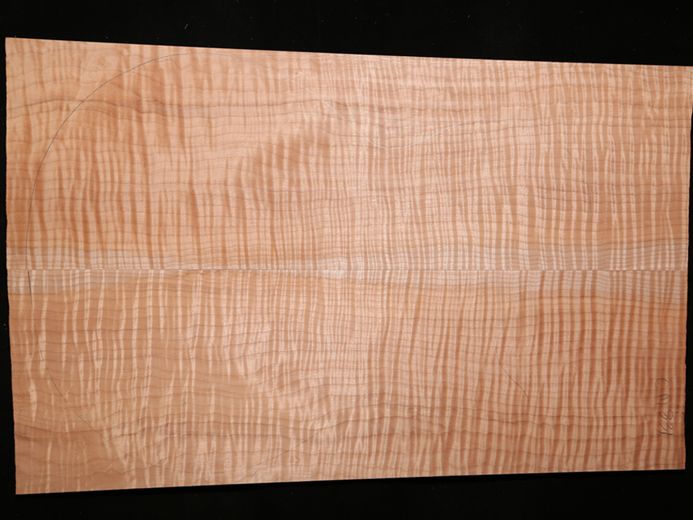 Bookmatched Guitar Tonewood Top Sets, Curly Maple, Quilted Maple, Koa